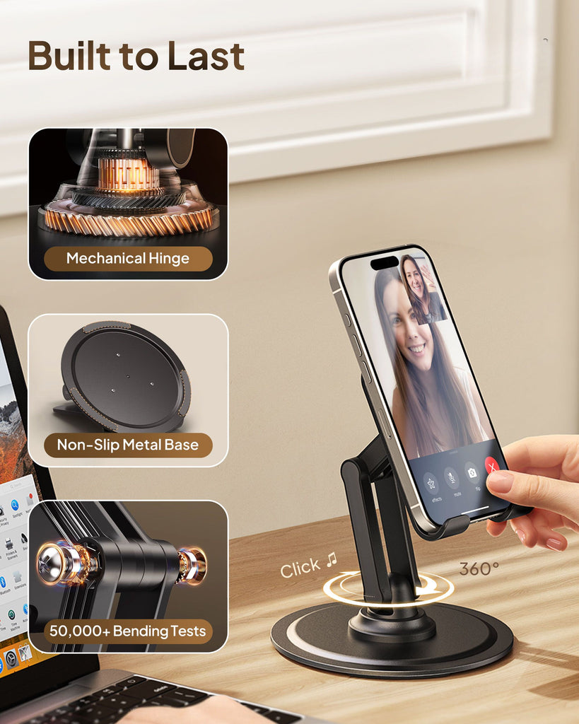 Cooper 360° Stand - Rotating & Adjustable Cell Phone Stand for Desk ...