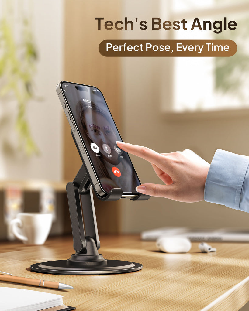 Cooper 360° Stand - Rotating & Adjustable Cell Phone Stand for Desk ...